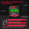 HABOTEST HT107 Pro Socket Tester - RCD Test, Voltage, Ground/Neutral ...