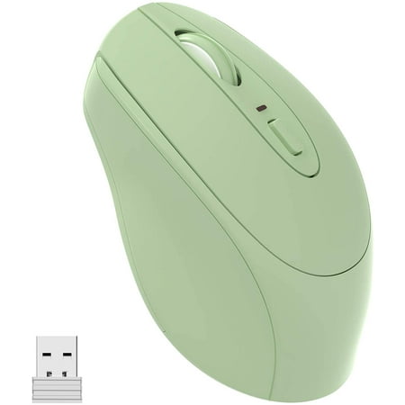 Wireless Mouse, 2.4G Ultra-thin Low-noise Wireless Mouse, Mouse with ...