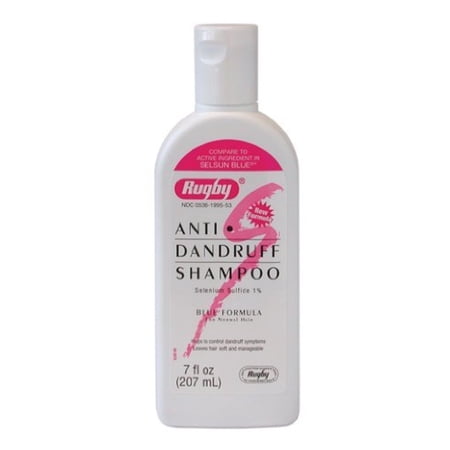 Rugby Selenium Sulfide Anti-Dandruff Shampoo, 7 Fl. Oz. - Walmart.com