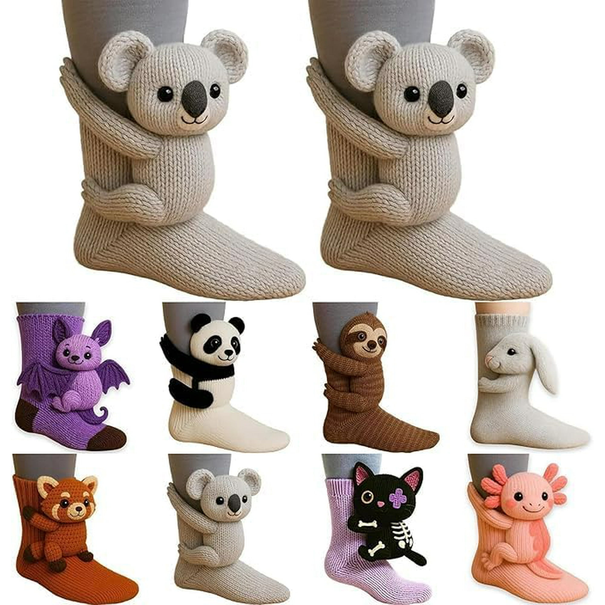 Click here for Henanhuirui 3d Knit Animal Socks Novelty Animal Hu... prices