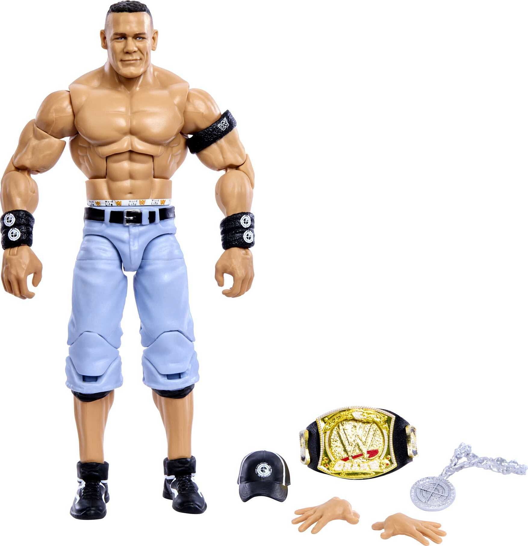 WWE Elite Collection John Cena Action Figure with Accessories, Posable ... WWE Elite Collection John Cena Action Figure with Accessories, Posable ...