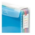 JAM Paper Files Storage Box, Clear Box & Colored Files, 12.5 x 9.5 3.5 ...