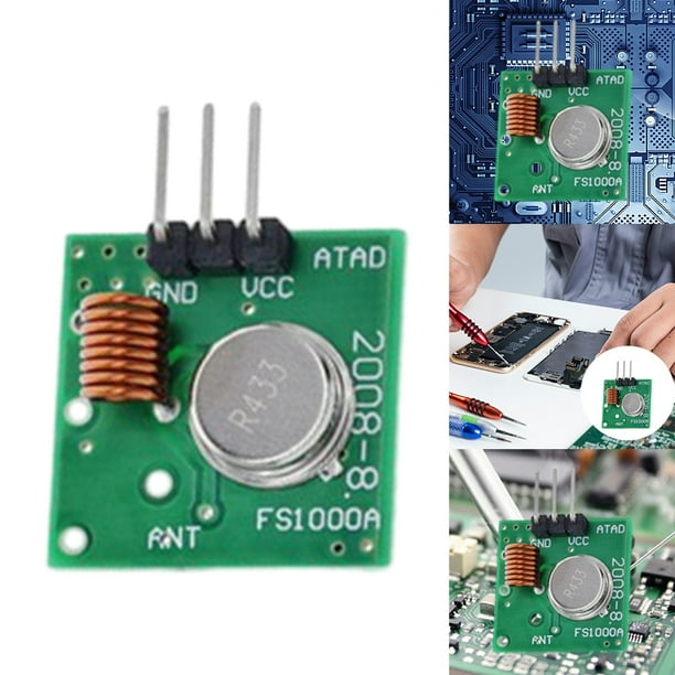[Transmisor 433] Módulo Receptor/transmisor Inalámbrico RF 433/315 MHZ ...