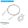 Uxcell 1.5mmx1m/3.3ft Safety Steel Cable Luggage Lock Security Wire ...