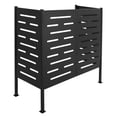 Air Conditioner Fence Cover 48x22 Inch Black Iron Outdoor AC Unit ...