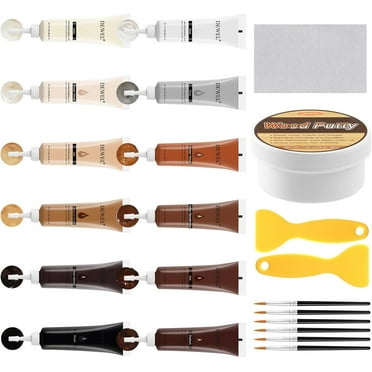 SEISSO Wood Putty Filler Repair Kit, Hardwood Laminate Floor Patch Mix ...