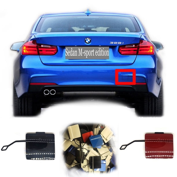 Trimla Rear Tow Cover for 13-18 BMW 3 series M Sport F30 Base Sedan ...