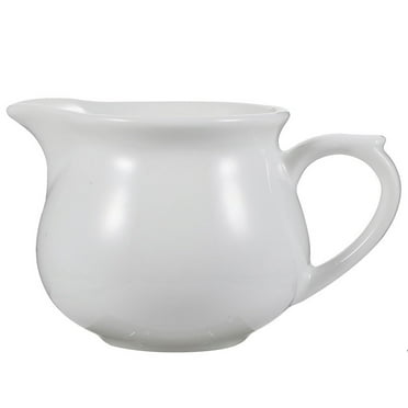 Qlans 17oz Gravy Boat with Saucer Stand, Set of 1, Ceramic Sauce Boat ...