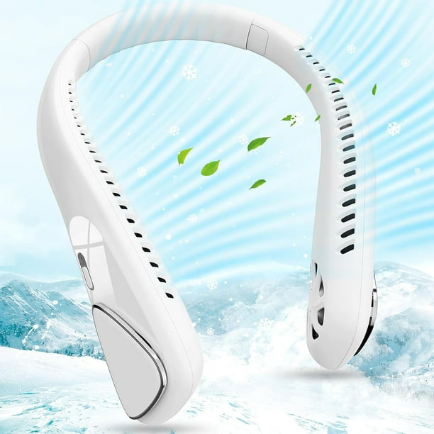 Neck Fan, Portable Neck Fan Rechargeable, 5000 mAh USB-C Powered with 3 ...