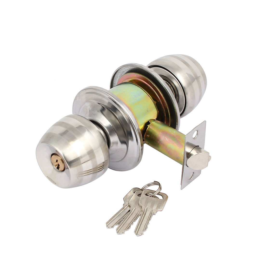 Household Bedroom Metal Door Locks with keys Privacy Round Handle Knob ...