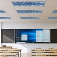 1 Pack Navy Blue Coastal Fluorescent Light Covers for Ceiling Lights ...