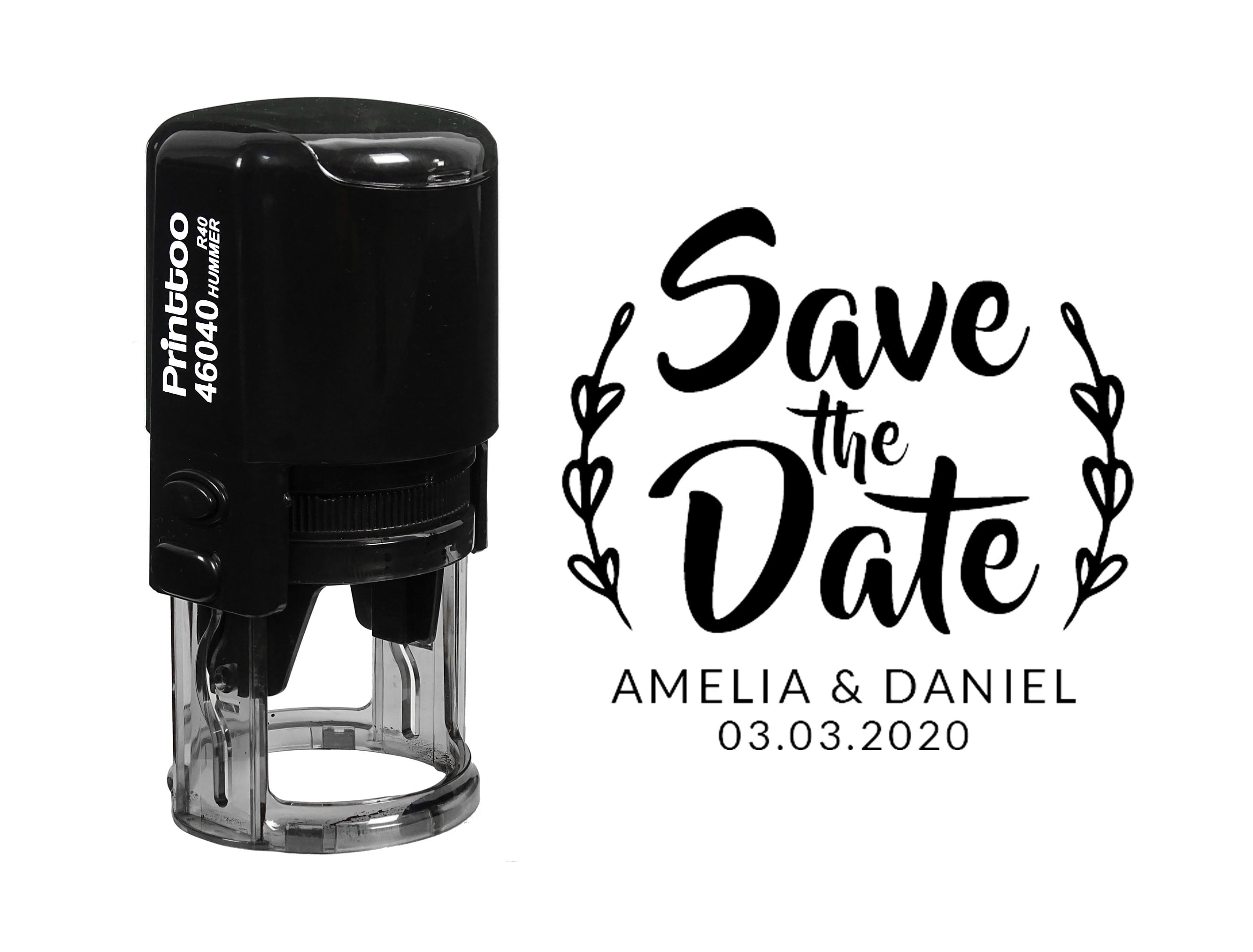 Printtoo Heavy Duty Dater Stamp Self Inking With Checked By Text Office ...