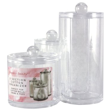 Clear Acrylic Brush Organizer with 8 Compartments - Walmart.com