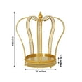 Efavormart Gold Metal Crown Cupcake Dessert Display Stand, Princess ...