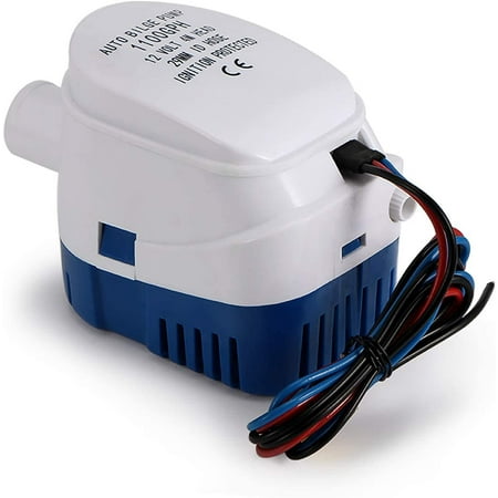 Bilge Pumps, 12V 1100GPH Automatic Bilge Pump Marine Submersible Bilge ...