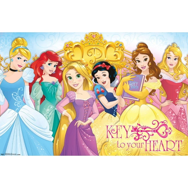 Disney Princess - Keys Wall Poster, 14.725" x 22.375" - Walmart.com