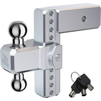 SPEEDWOW Heavy Duty Adjustable Trailer Hitch for 2" Receiver, 20,000 ...