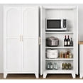 AISWORD 61" Tall Metal Storage Cabinet with Adjustable Shelves, 2 Doors ...