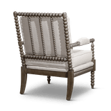 DTY Indoor Living Silverthorne Spindle Chair,Weathered Gray/Beige ...