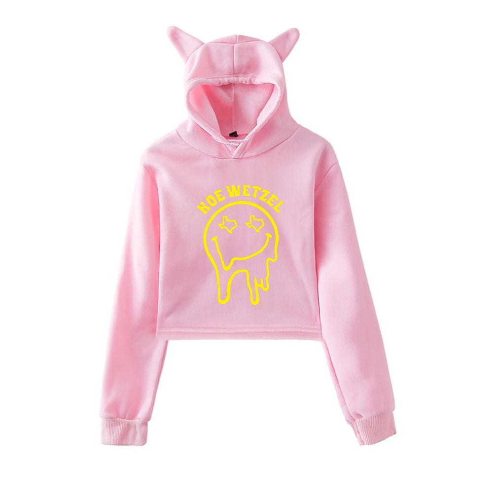 Koe Wetzel Droopy Smiley Merch Hoodies Sweatshirts for Girls Cat Ear ...