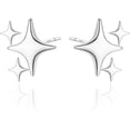 14K Gold Plated Sterling Silver Post Star Earrings | Hypoallergenic ...