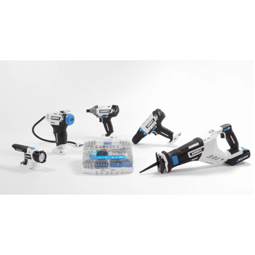 HART 20-Volt Cordless 5-Tool Combo Kit (2) 1.5Ah Lithium-Ion Batteries ...