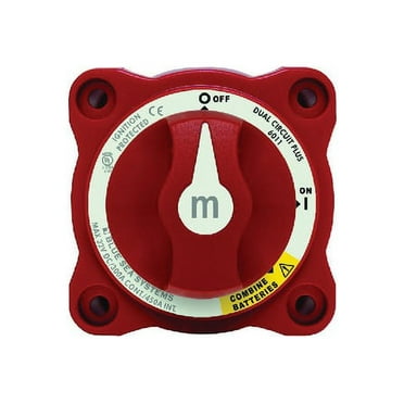 Blue Sea 5511e e-Series Dual Circuit Plus Battery Switch - Walmart.com