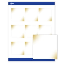 Avery Square Business Cards, Gold Blush Pattern, 2.5" x 2.5" - Walmart.com