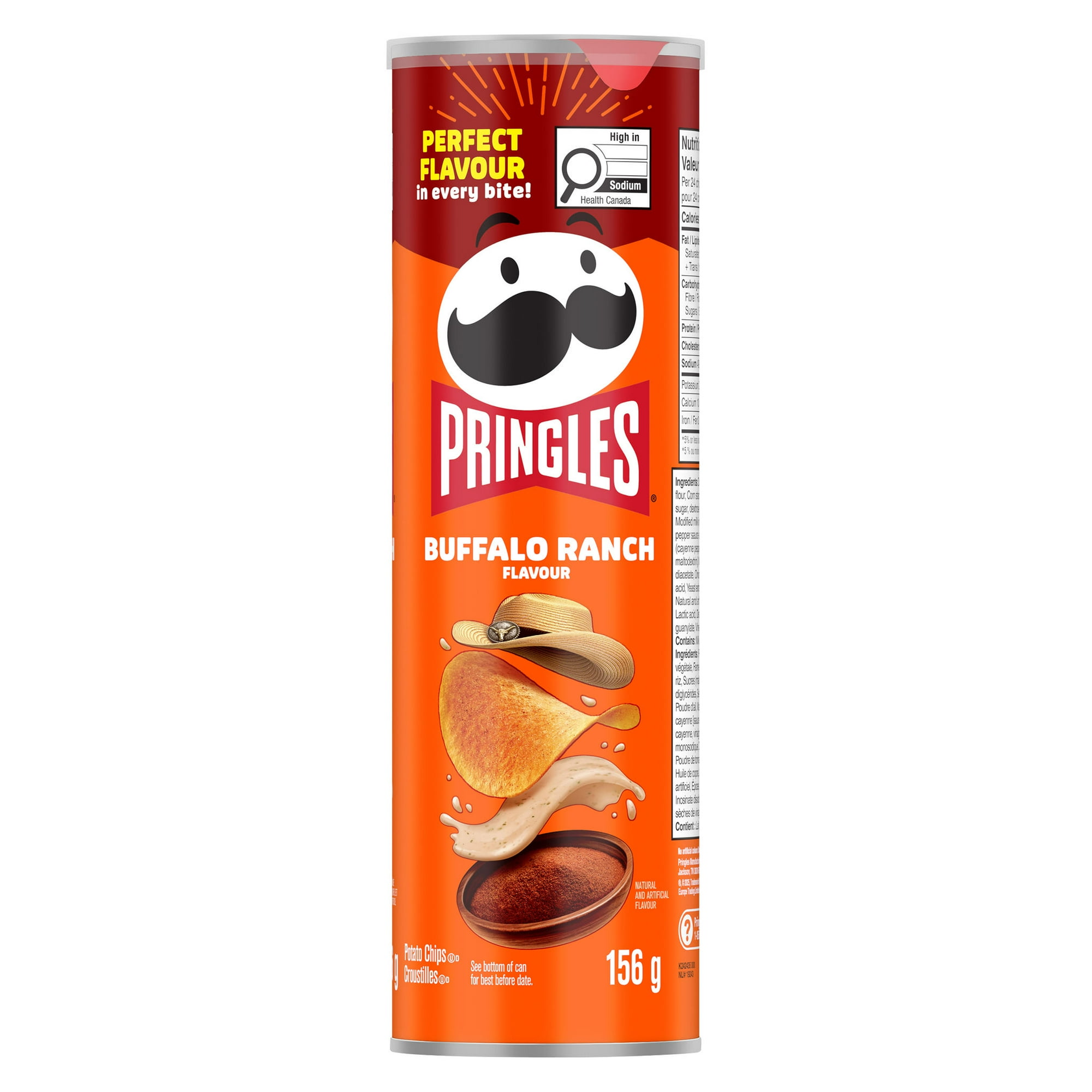 Click here for Pringles Buffalo Ranch Potato Chips 156 G 156 G prices