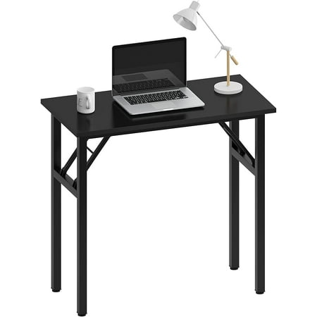 Foldable Desk,31.5 Inches Small Computer Desk,No Assembly Required ...