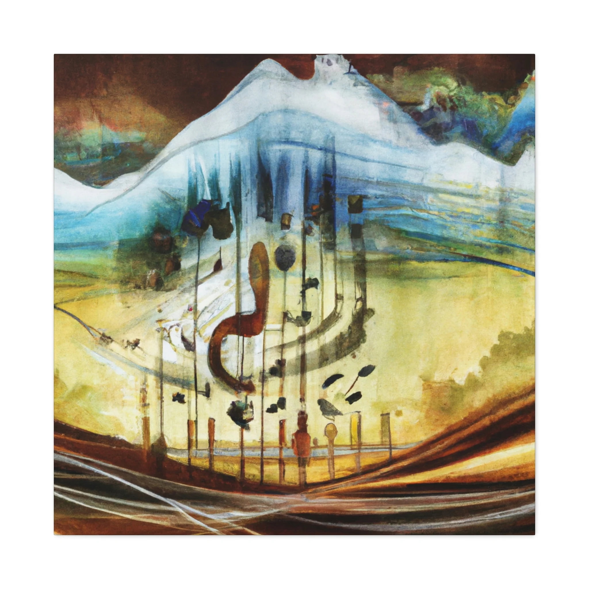 Sound Wave Dreamscape - Canvas - Walmart.com