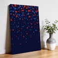 Independence Day Canvas Wall Art for Living Room, U.S. Flag Themed Red ...