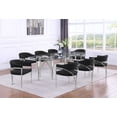 Best Quality Furniture 94" x 46" Rounded Rectangular Clear Glass Dining ...