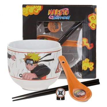 Naruto Kakashi Anime Ramen Bowl 20 oz With Chopsticks - Noodle Soup Set ...