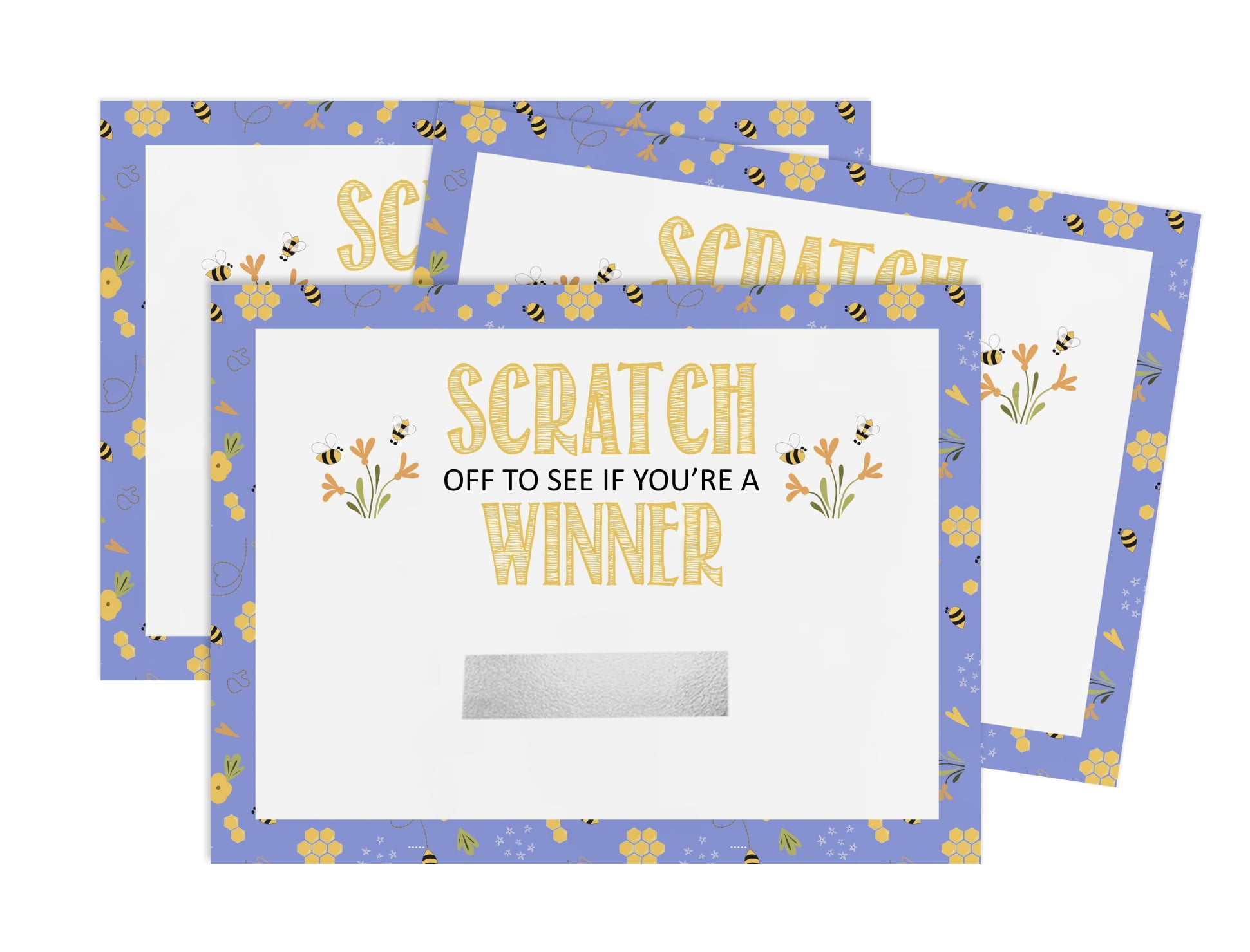 Inkdotpot Boy / Girl Baby Shower Scratch Cards, Pack Of 30, Honey Bee ...