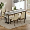 Tribesigns Oversized Rustic Dining Table, 71 in. Rectangular Wooden ...