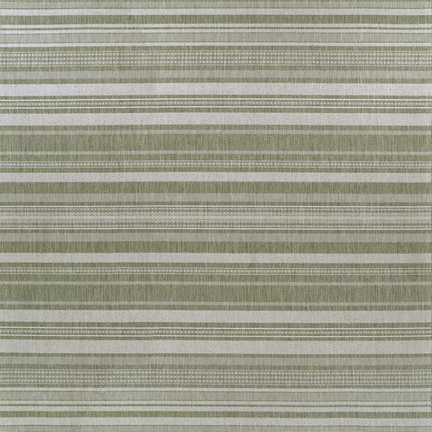 Couristan Recife Gazebo Stripe Indoor / Outdoor Area Rug, Sage Leaf ...