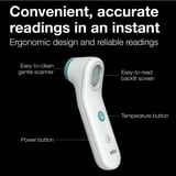 Braun Sensian Contact 5 Forehead Thermometer, Touch Temperature, Fever ...