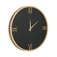 Kate and Laurel Pronte Modern Round Wood and Metal Wall Clock, 22 Inch ...