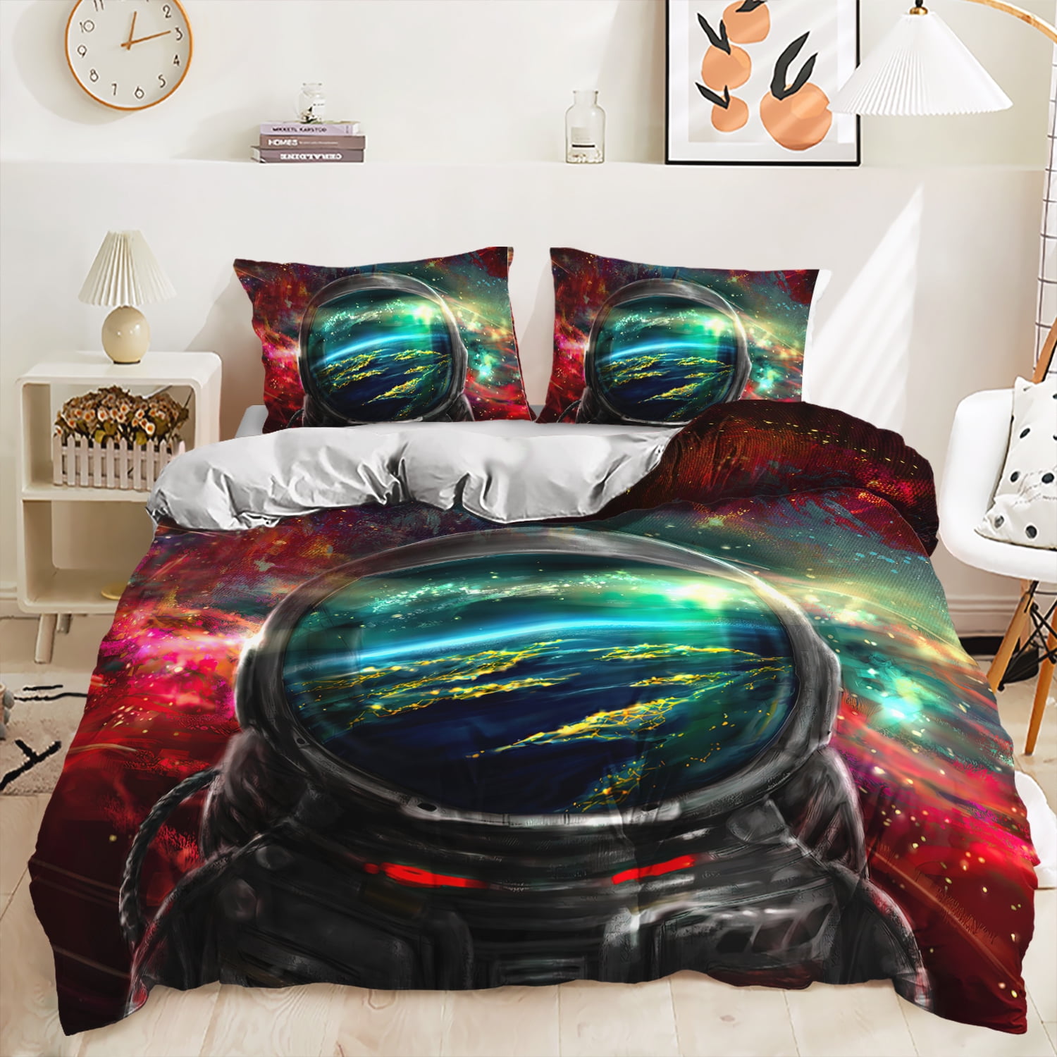 Hosima 3-piece 3D Digital Color Printed Duvet Cover Full Size Adult ...