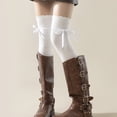 Aellinatey Elegant Lace Thigh High Socks Lacing Up Texture Outfit ...