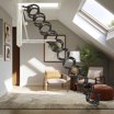 11 Steps 3m Electirc Attic Ladder Aluminum Folding With Remote Loft 31. ...
