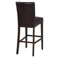 Milton Bonded Leather Bar Stool, Coffee Bean - Walmart.com