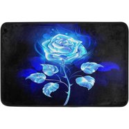 Lanco Accent Furry Soft Skin Faux Fur Shag Area Rug, Black, 30 x 46 for ...