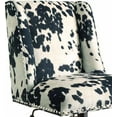 Linon Draper Office Chair, Cowhide Print, Multiple Colors & Base ...