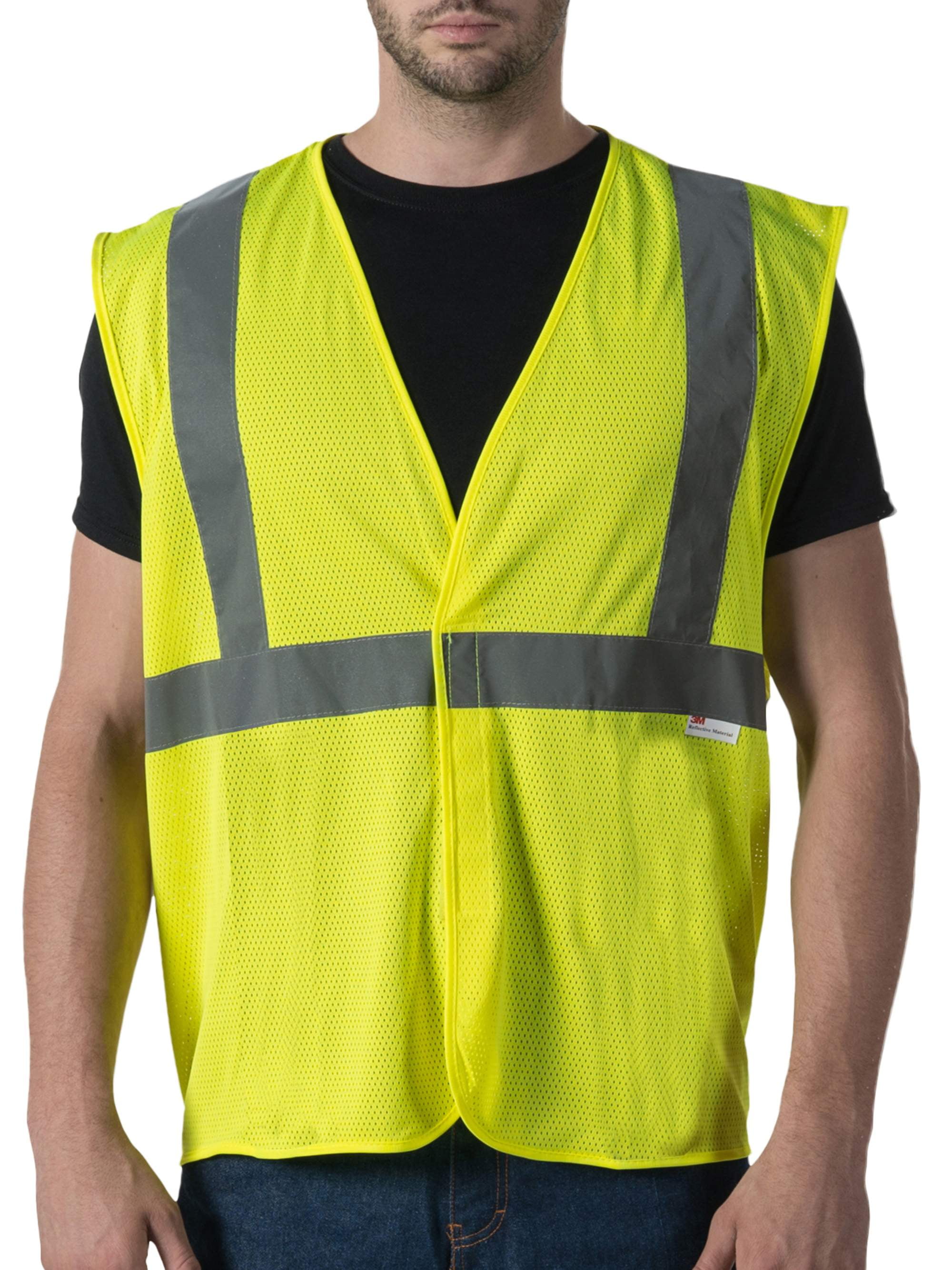 Walls Men's ANSI 2 High Visibility Mesh Safety Vest - Walmart.com