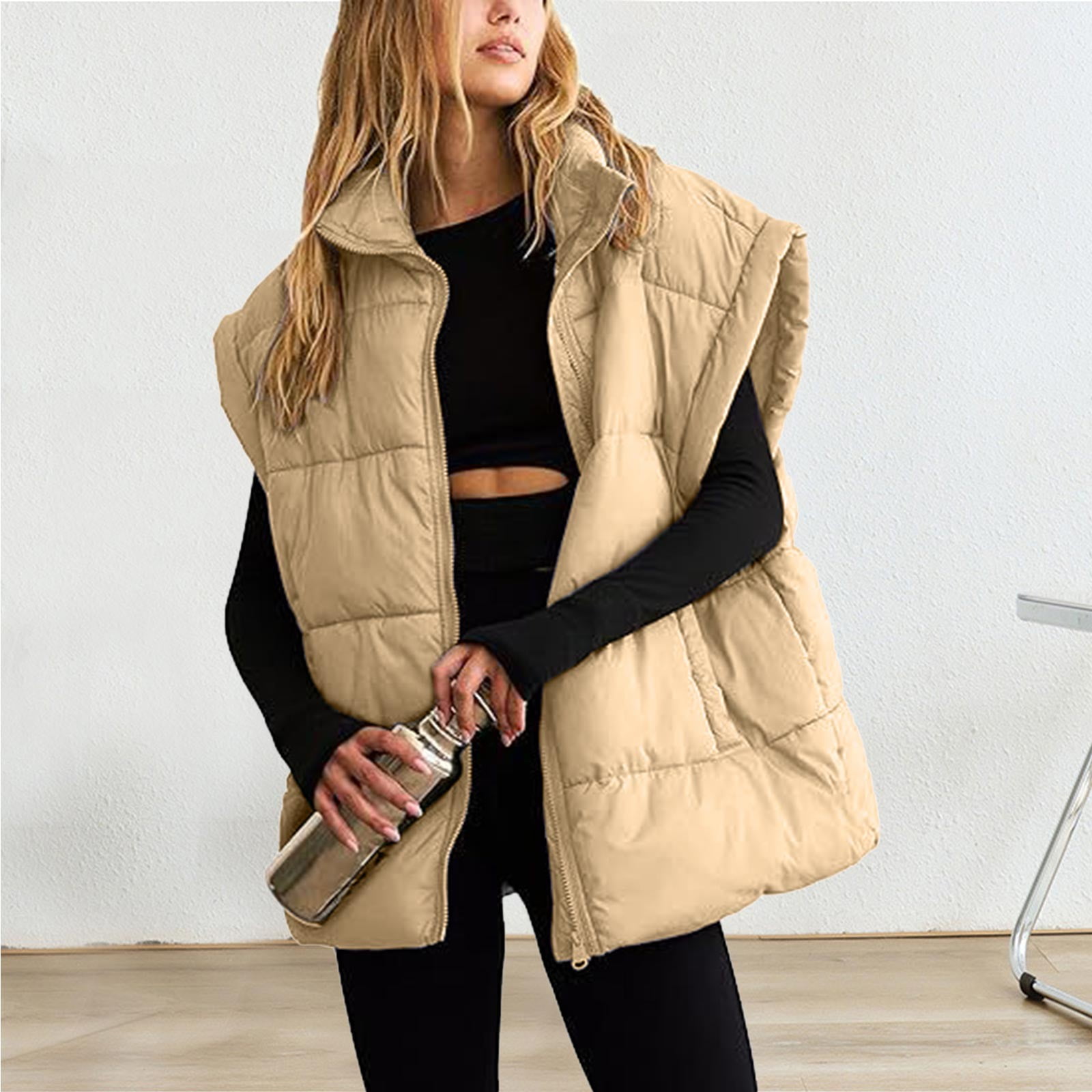 Click here for Bmisegm Women Winter Oversized Vest Lightweight St... prices