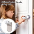 Child Door Handle Safety Lock No Drill Adhesive Fixed Lock for Home ...