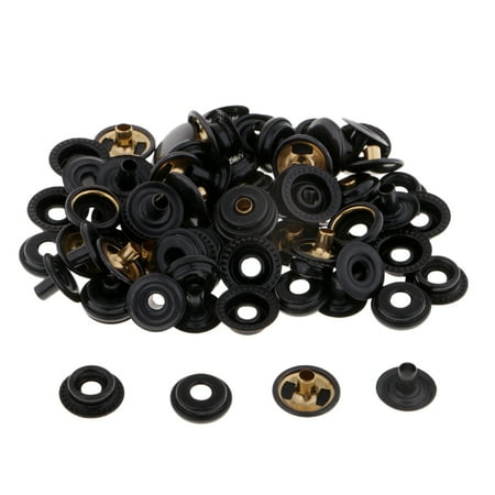 20 Sets Copper Snap Buttons Press Stud Popper Fasteners For Leather Bag ...