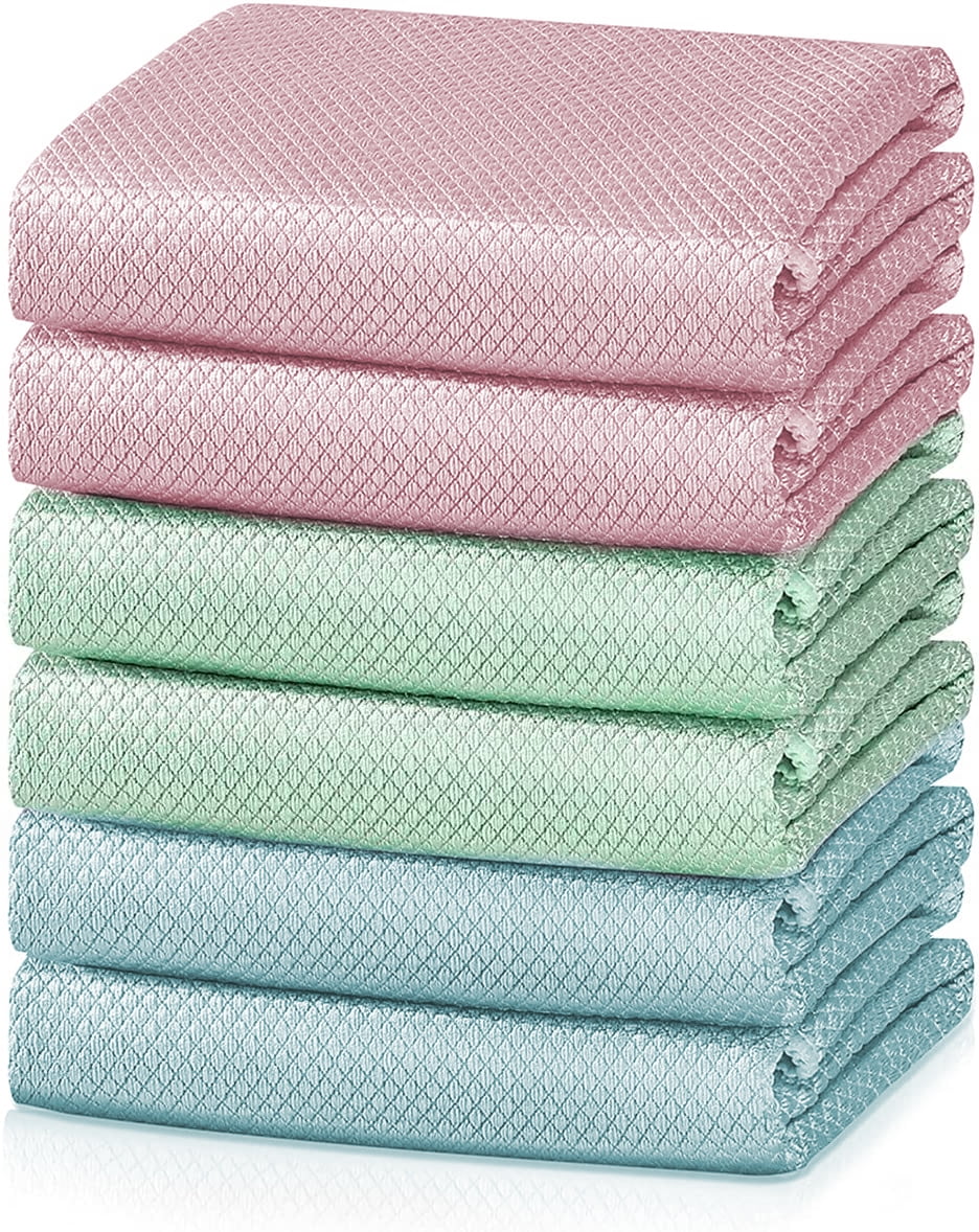 EasyClean Fish Scale Microfiber Cloth, Streak-Free, Lint-Free, Reusable ...